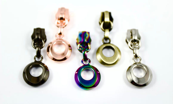 #5 Elegant Circle Zipper Pulls | Pack of 2 – Emporium Threads