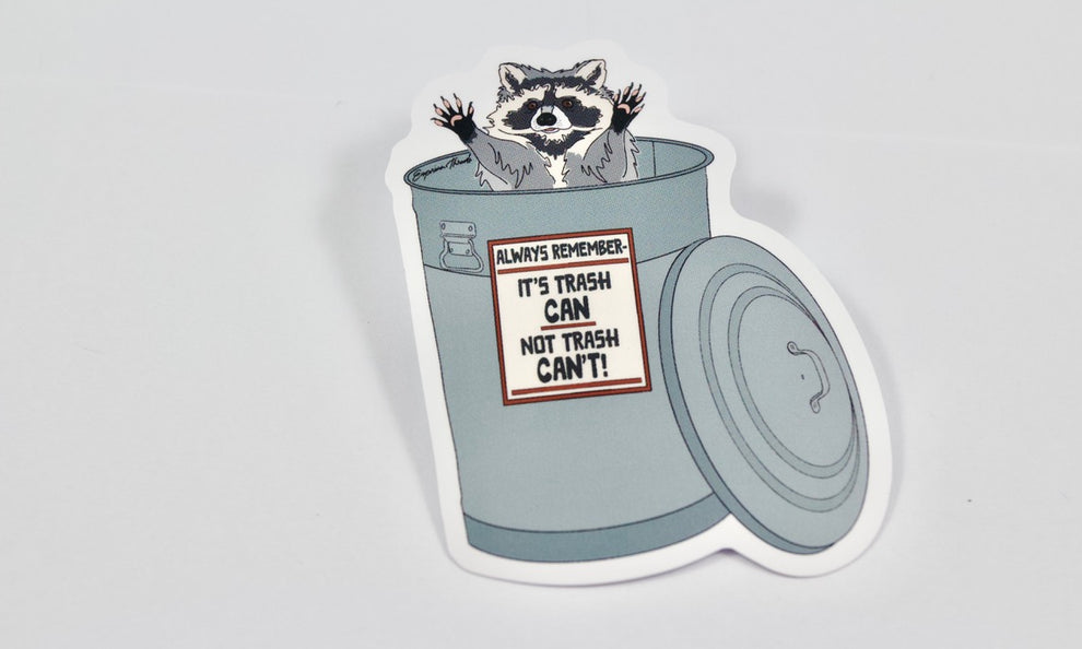 Motivational Trash Panda Sticker – Emporium Threads